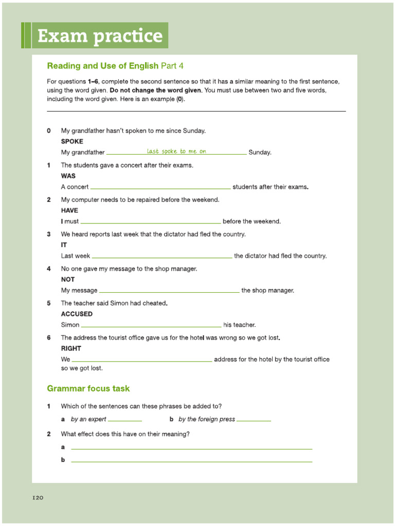 Exam Practice 1 | PDF