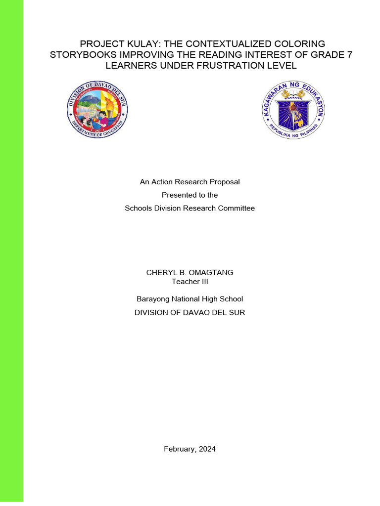 Action Research Final Touch | PDF | Survey Methodology | Learning