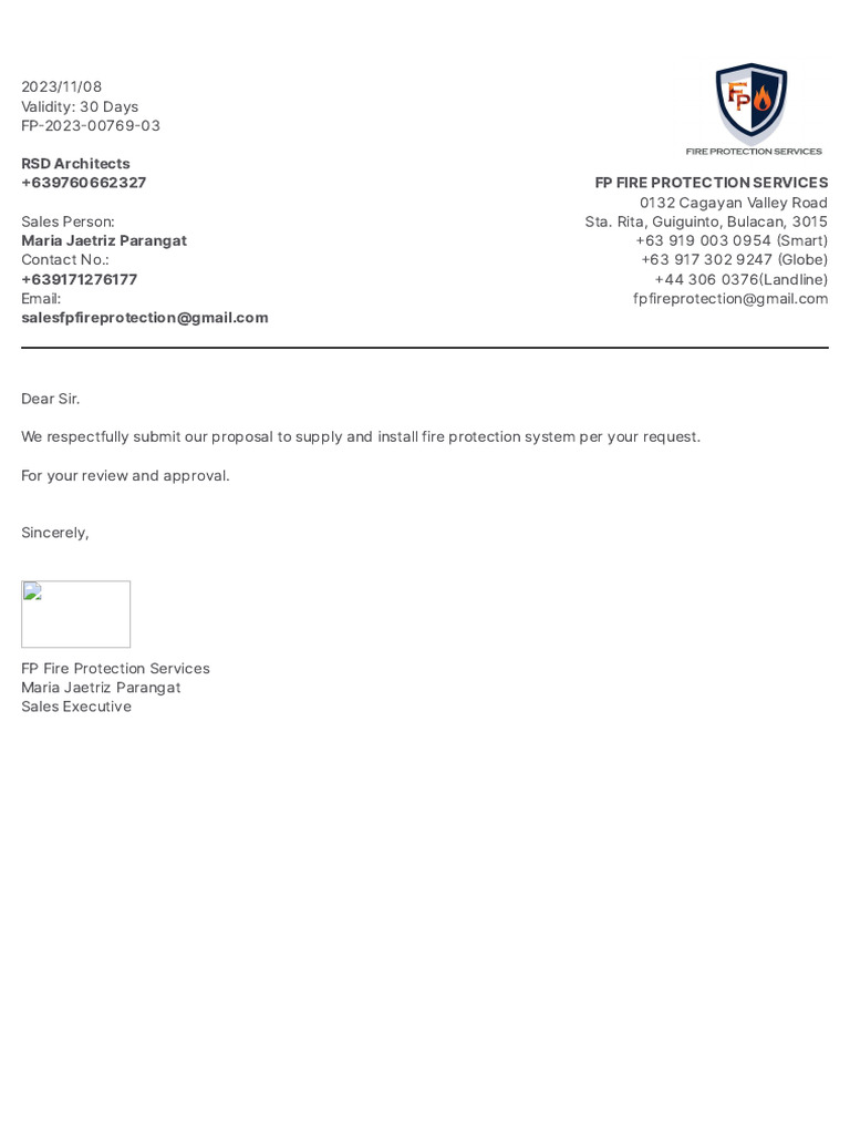 FP-fire Protection 2023-00769-03 | PDF | Valve | Receipt