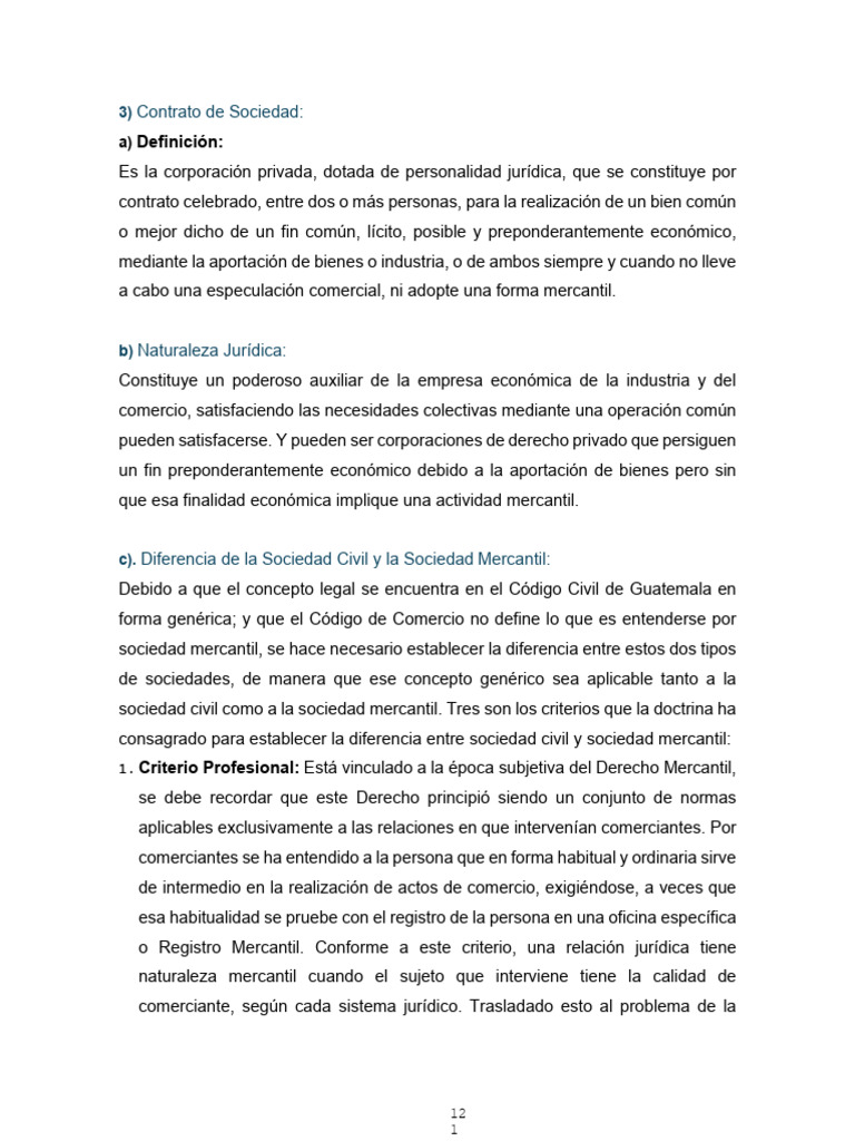 Contrato de Sociedad | PDF | Sociedad de responsabilidad limitada | Sociedad