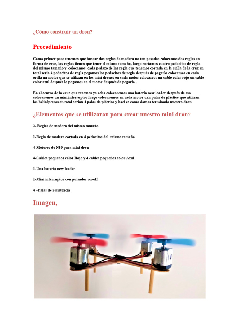 como construir un dron | PDF