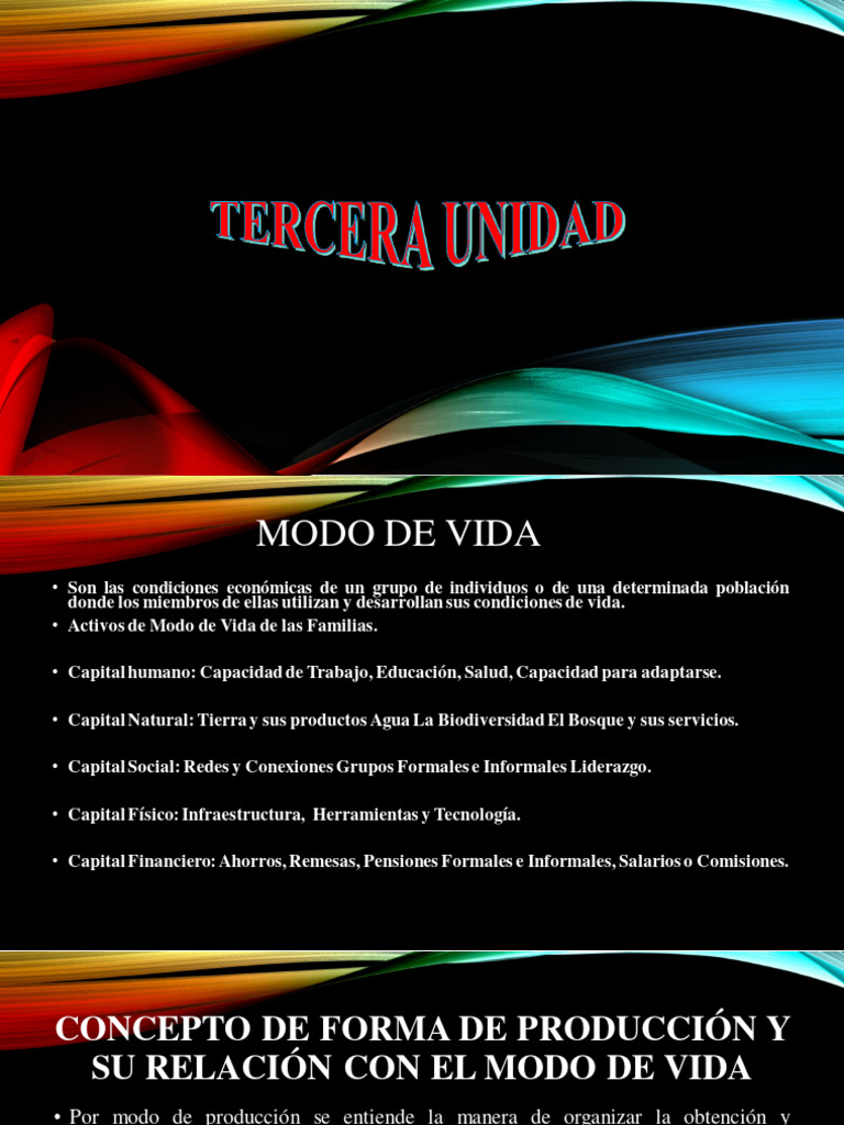 Modos de Vida y Producción en Sociedades | PDF | Capital (economía ...