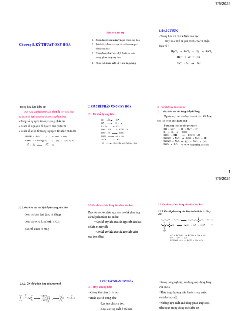 Oxi Hóa + KH Hóa | PDF