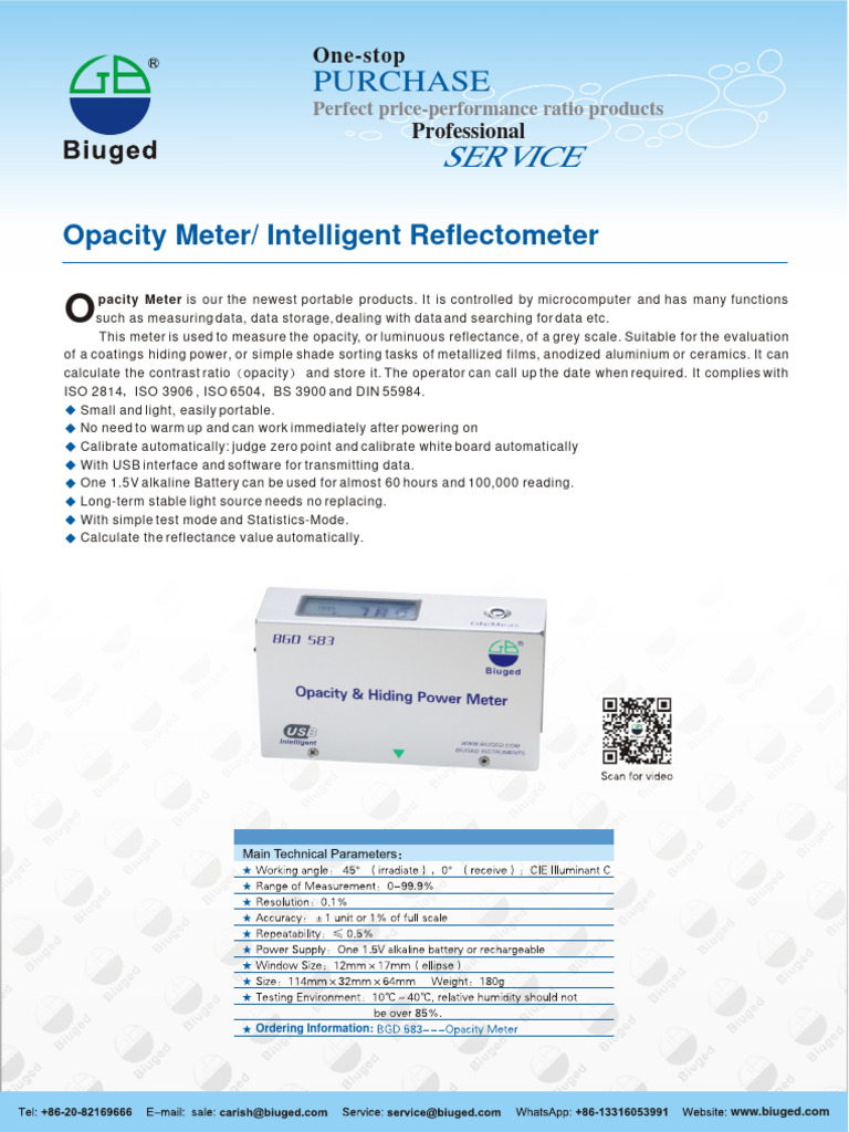 Opacity Meter | PDF
