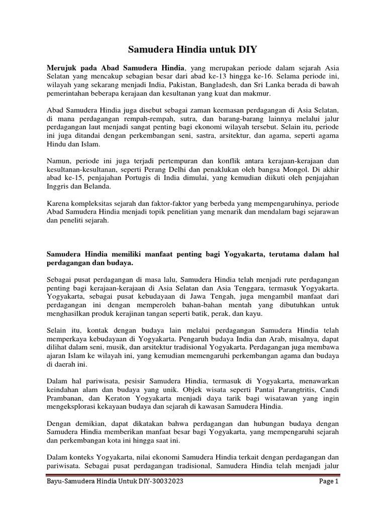 ChatGPT-Samudera Hindia Untuk DIY | PDF