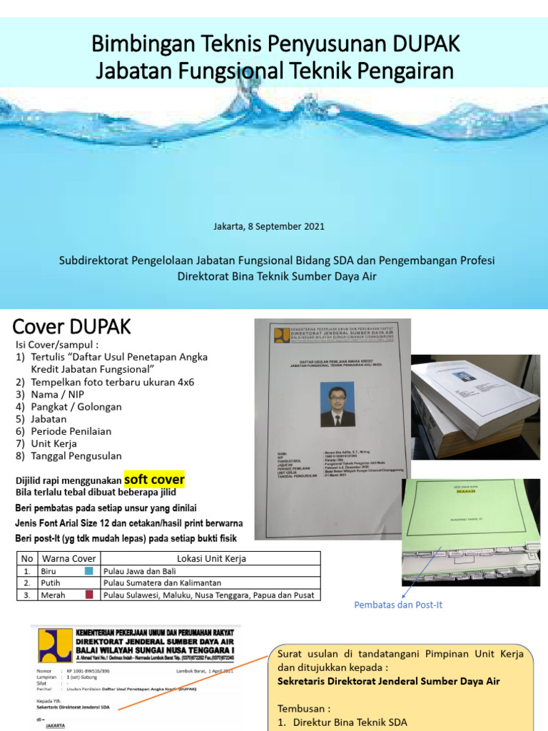 Draft Bahan Paparan Tata Cara Penyusunan DUPAK | PDF
