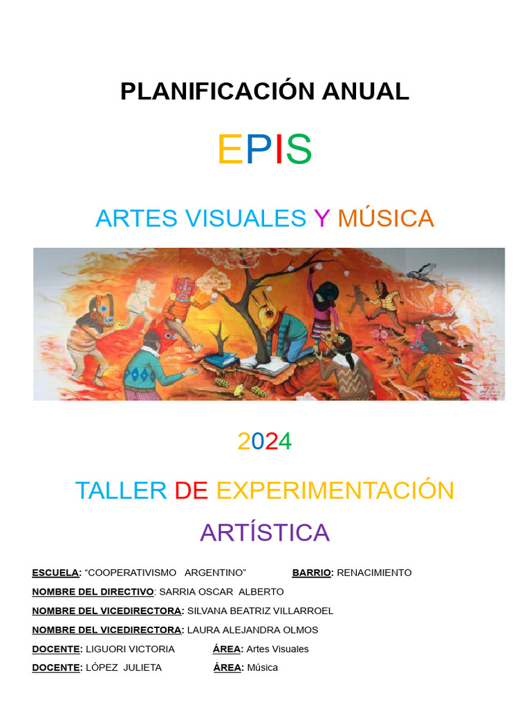 Planificacion Anual | PDF | Imagen | Aprendizaje