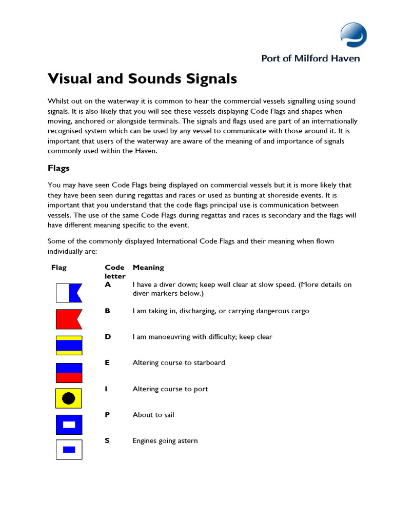 Flags_and_Sounds | PDF | Flag | Scuba Diving