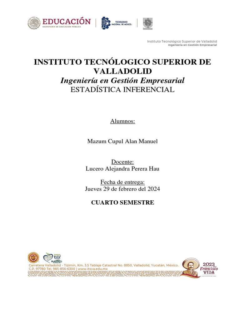 Estimación en Estadística Inferencial | PDF | Estadísticas | Muestreo ...