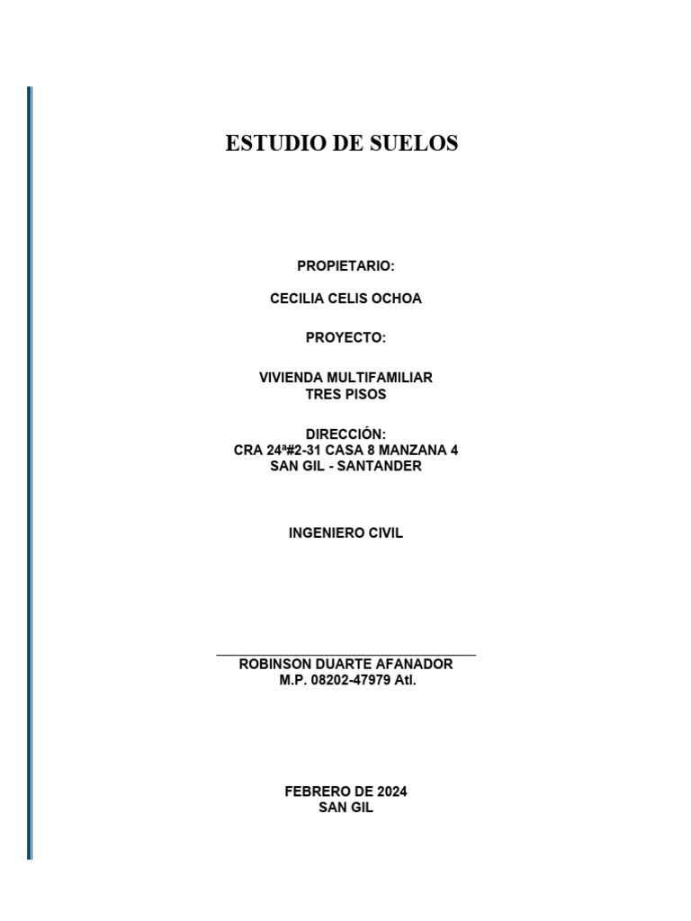 Estudio de Suelos Cecilia Celis | PDF | Sismología | Falla (geología)