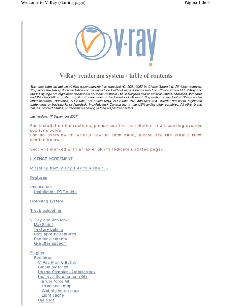 Vray Ingles | PDF | Rendering (Computer Graphics) | Texture Mapping