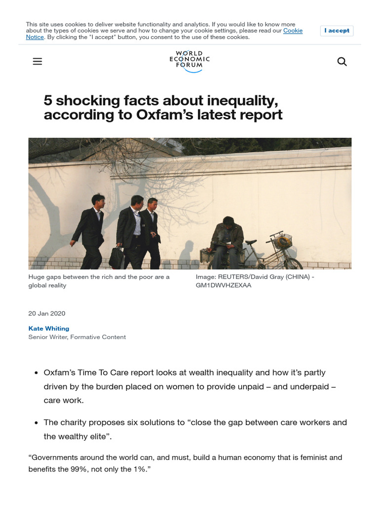 Oxfam's Shocking Inequality Facts | PDF | World Economic Forum ...