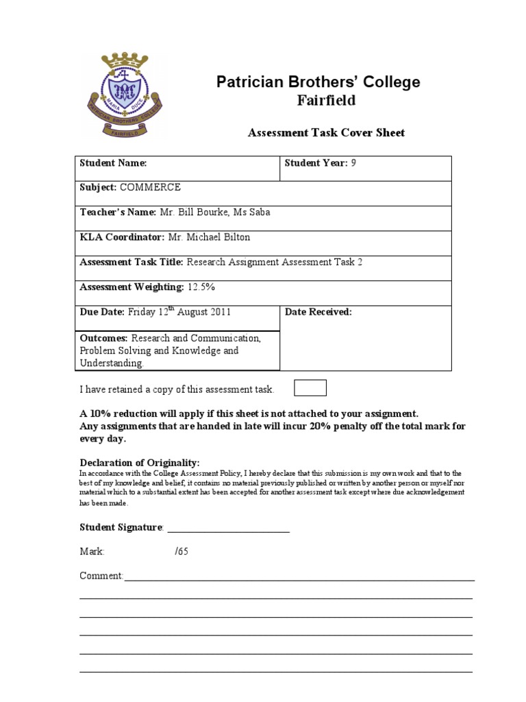 Commerce Assignment Sheet | PDF | Taxes | Insurance