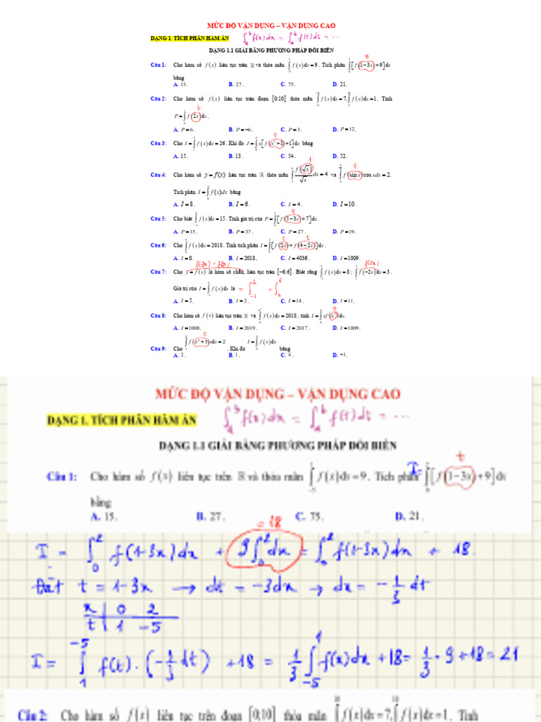 Tích Phân VDC | PDF