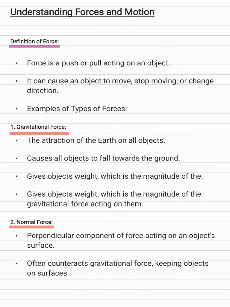 Science Form 2 KSSM Force & Motion (Ms Ashikin - Physics Tutor) | PDF ...