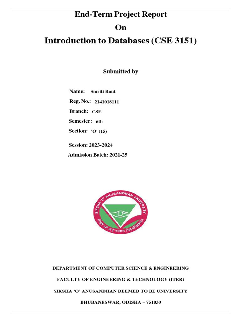 Id Project Smriti | PDF | String (Computer Science) | Databases