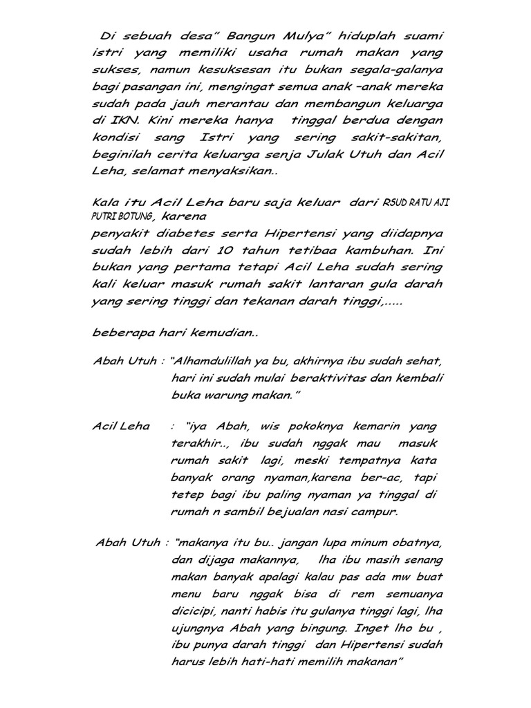 Bahasa Banjar Tema DM Hipertensi | PDF