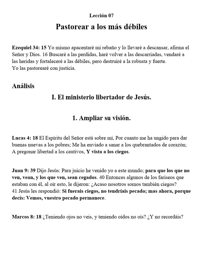 Leccion 07 | PDF | Jesús | Creencia religiosa y doctrina