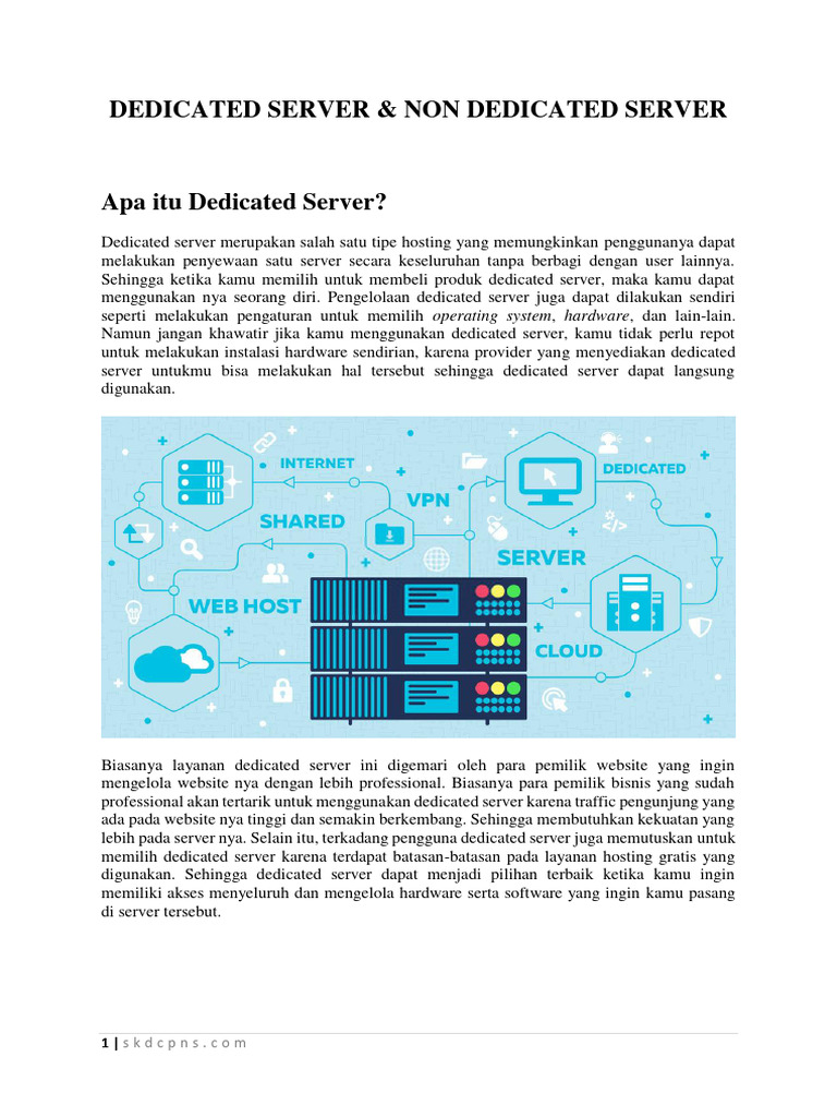 DEDICATED SERVER Dan NON DEDICATED SERVER | PDF