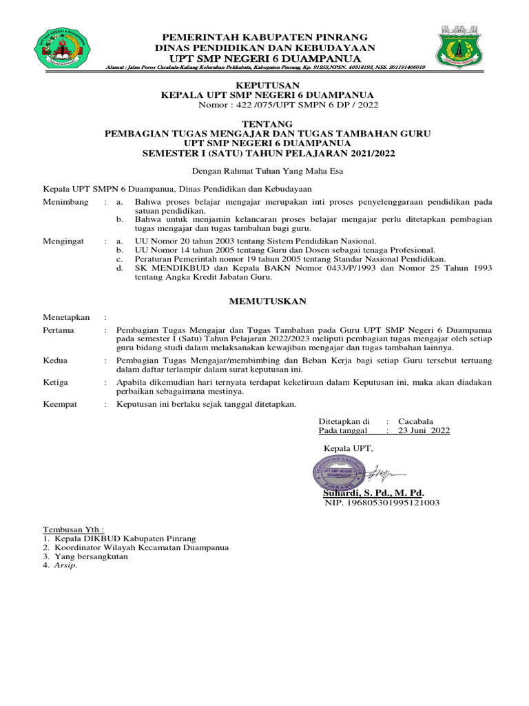 KONSEDRAN SK 2022-2023 | PDF