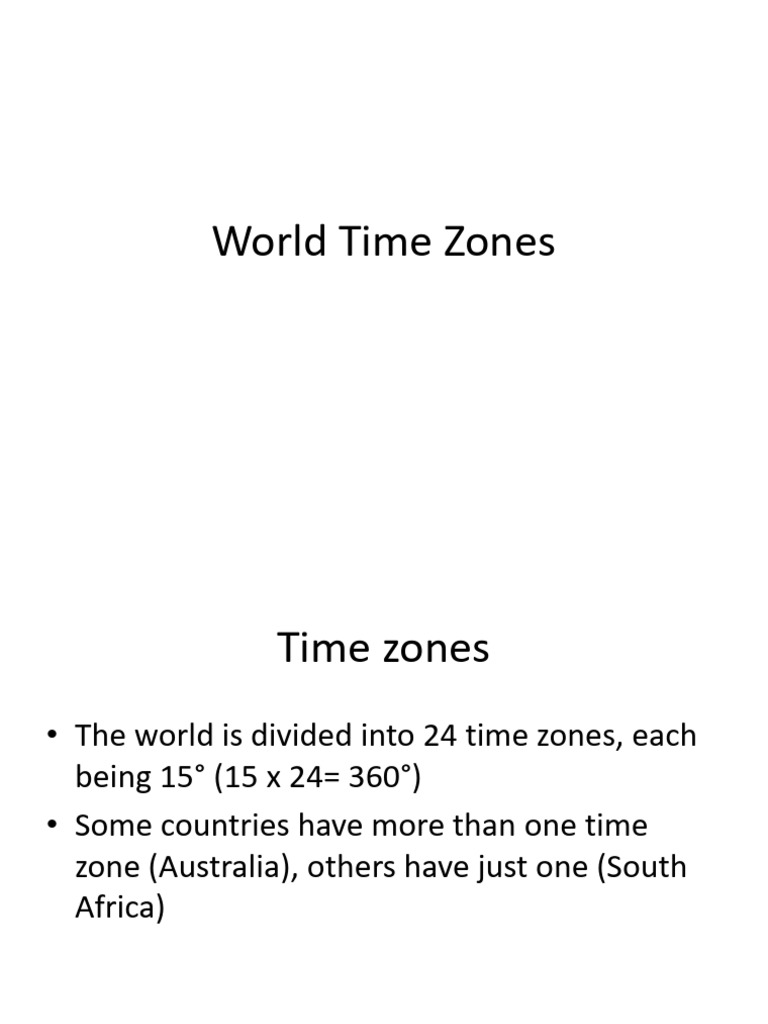 World Time Zones | PDF | Longitude | Equator
