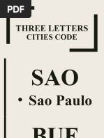 1south America 3 Letter Codes | PDF