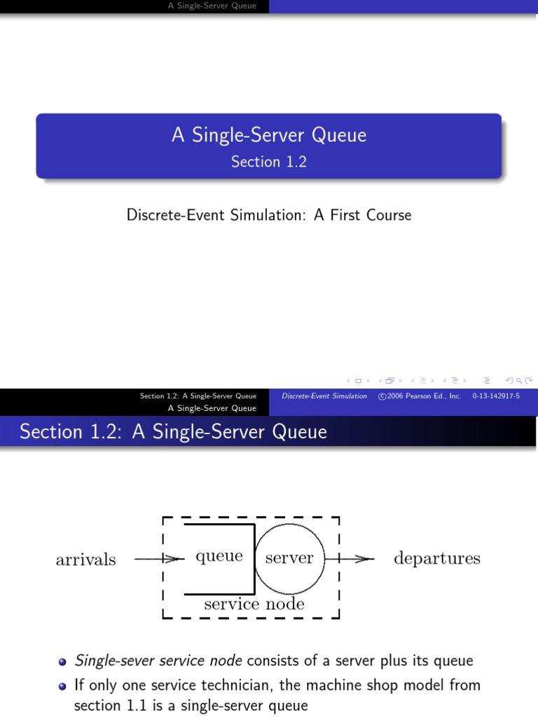 A Single Server Queue Analysis Computing 