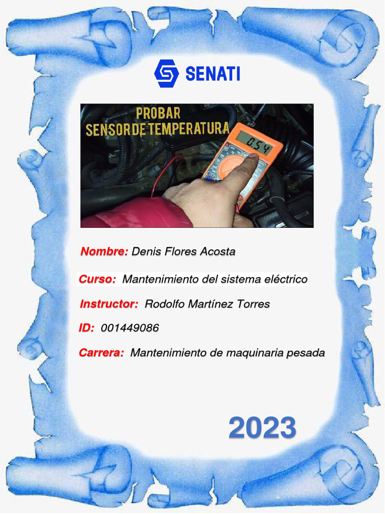 Cuaderno de Informes - Mantenimiento Del Sistema Electrico - 3ra Semana | PDF | Motores