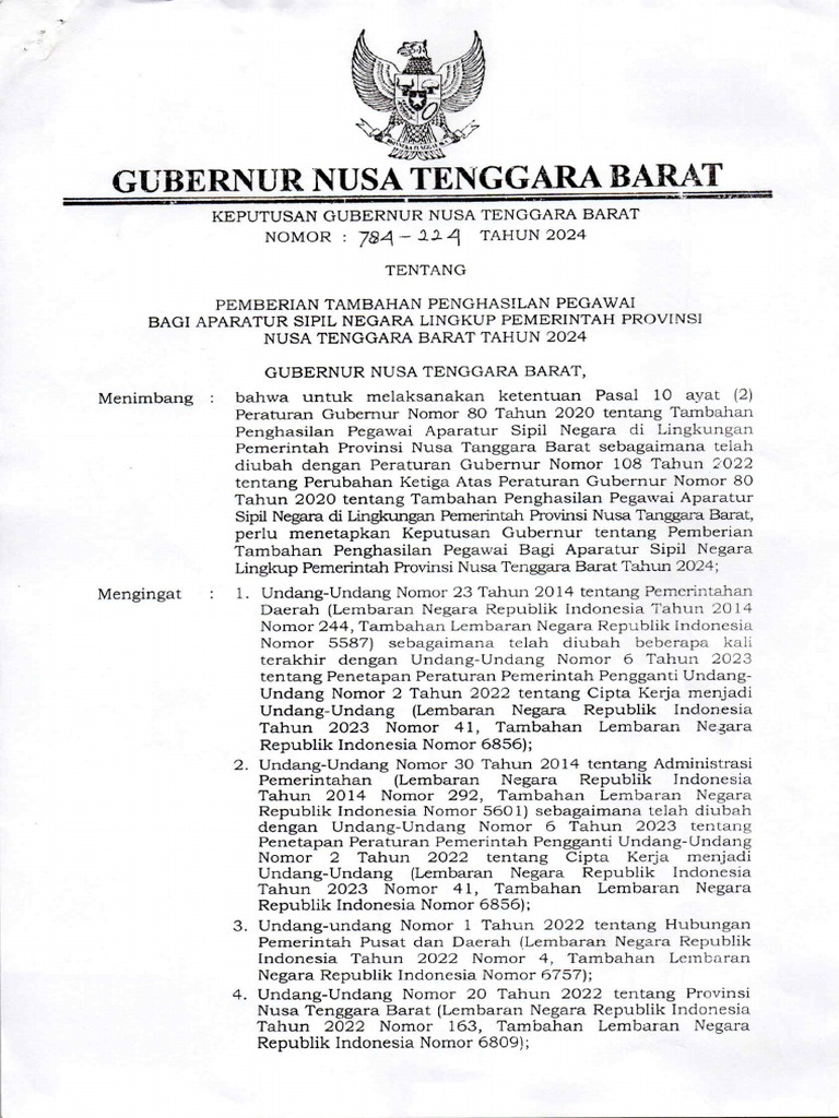 Pergub TPP 2024 | PDF