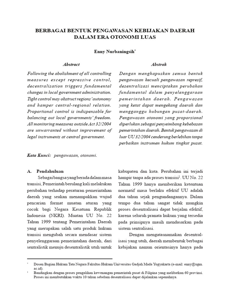 Prof Enny Nurbaningsih | PDF