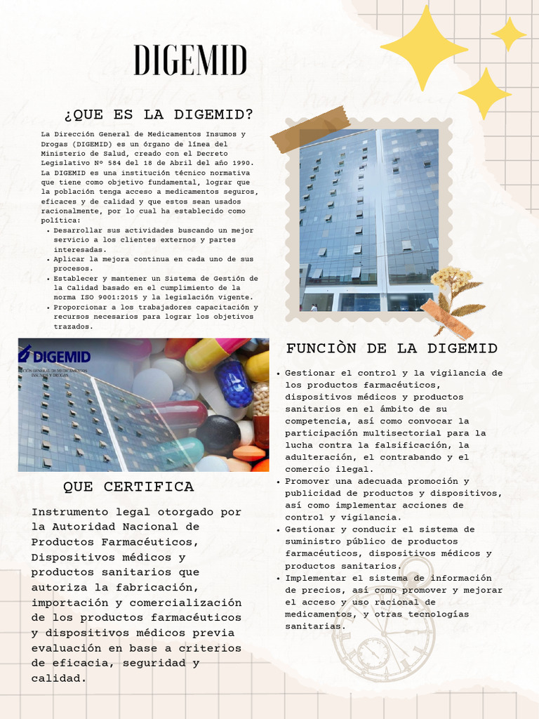 DIGEMID | PDF | Farmacéutico | Industria farmacéutica