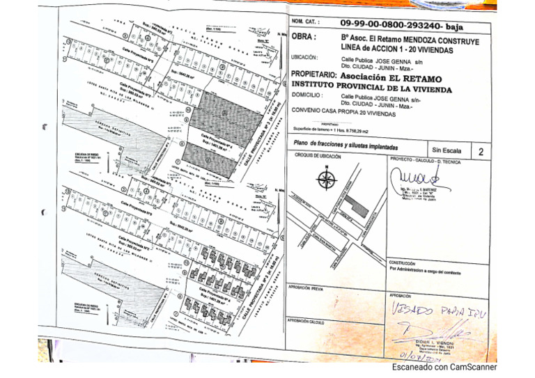El Retamo, Plano Fracciones y Siluetas Visado Muni | PDF