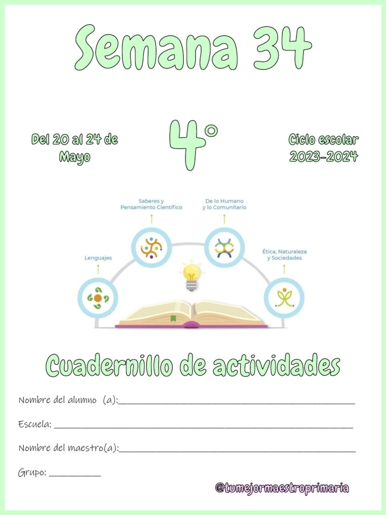 4° S34 Cuadernillo Tumejormaestro 23-24 | PDF | Teatro | Leyendas