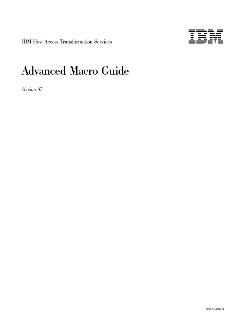 Advanced Macro Guide Pdf Boolean Data Type Computer Programming 