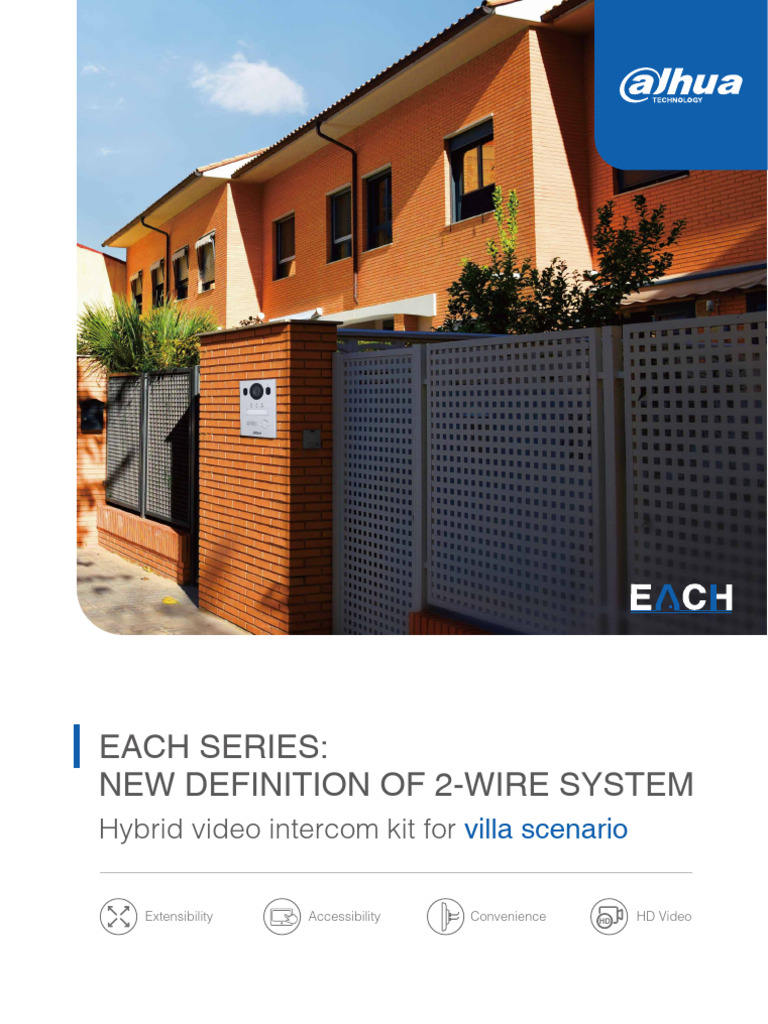 Leaflet Dahua EACH 2 Wire Hybrid V1.0 en 202212 | PDF | Video | Digital Technology