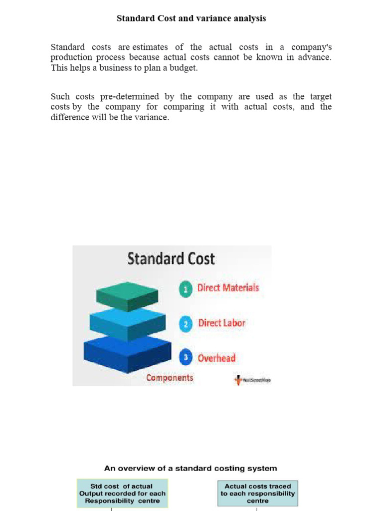 Standard Cost | PDF | Labour Economics | Variance