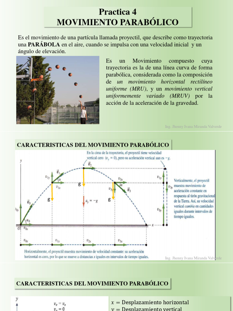4 Mov. Parabólico | PDF | Fenomeno fisico | Metrología