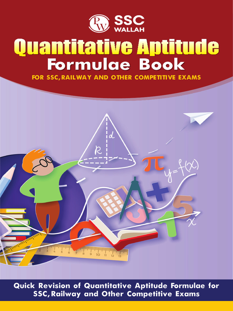 SSC Quantitative Aptitude Formula Book PDF | Download Free PDF ...