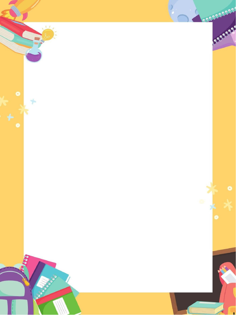 Marco Word Escolar Amarillo | PDF