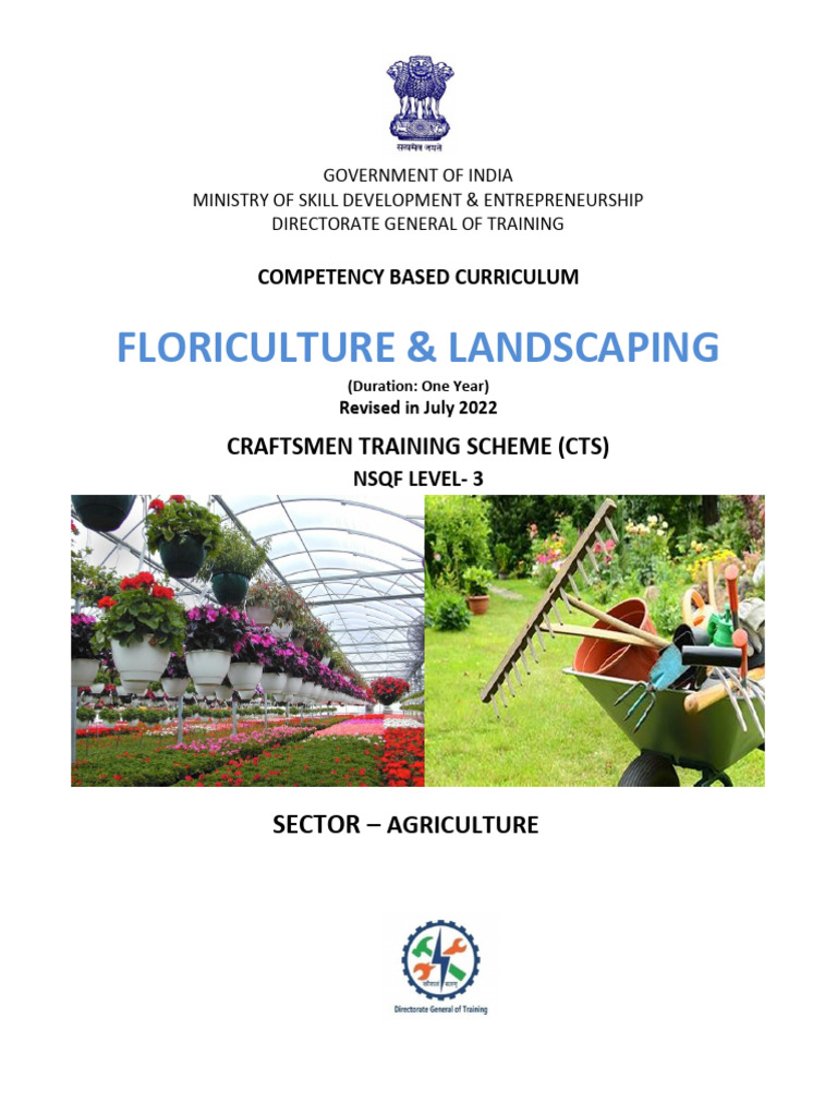 Floriculture Landscaping CTS2.0 NSQF-3 | PDF | Soil | Manure