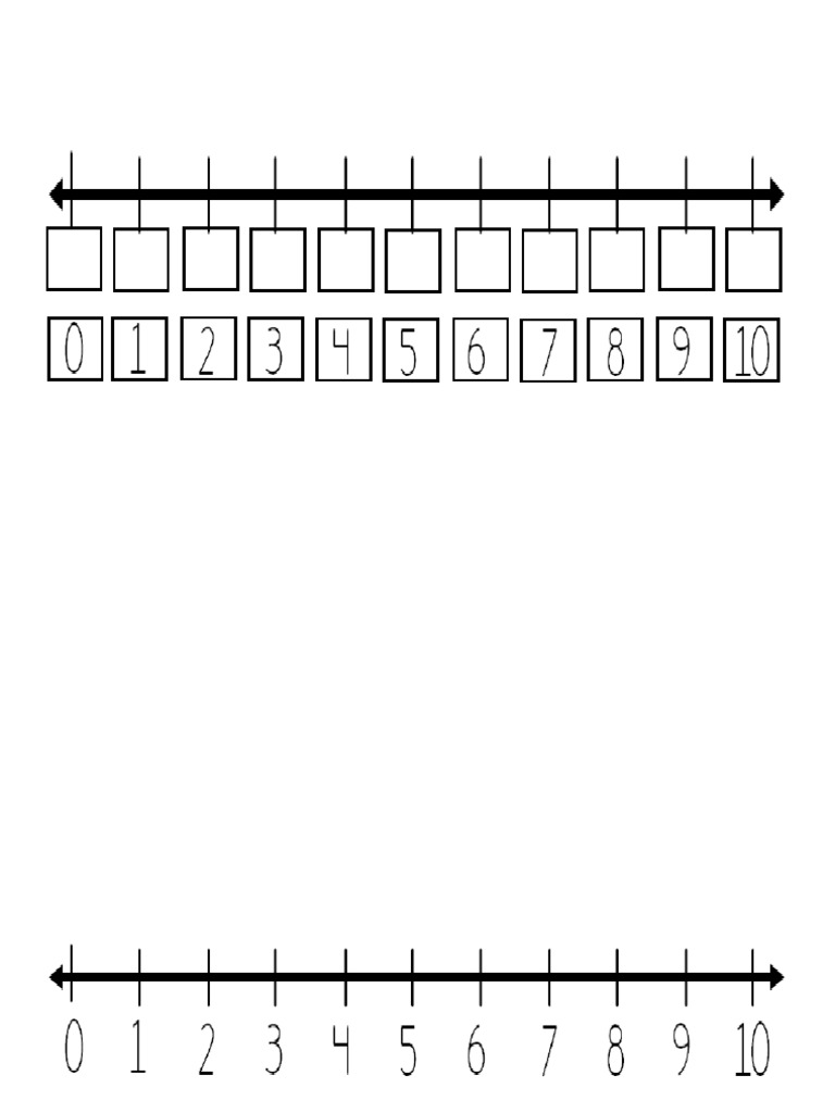 Recta Numérica para Actividad | PDF