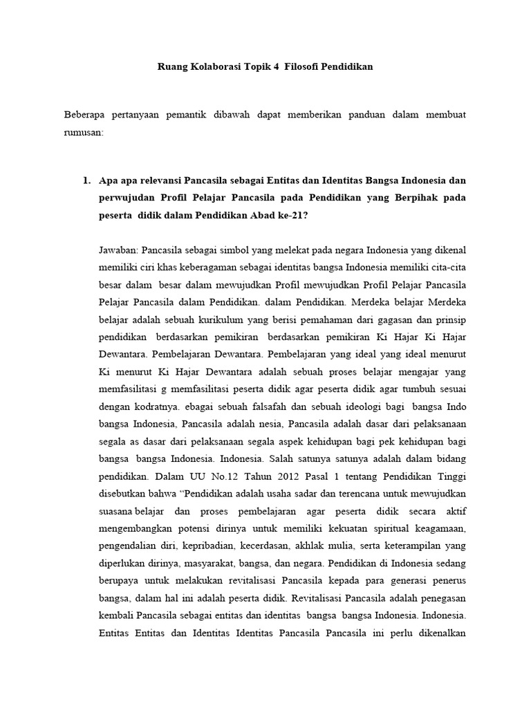 Ruang Kolaborasi Topik 4 | PDF