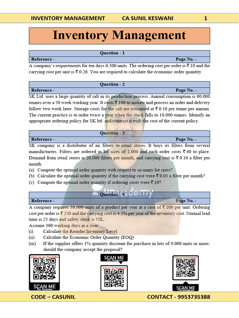 Inventory Management | PDF