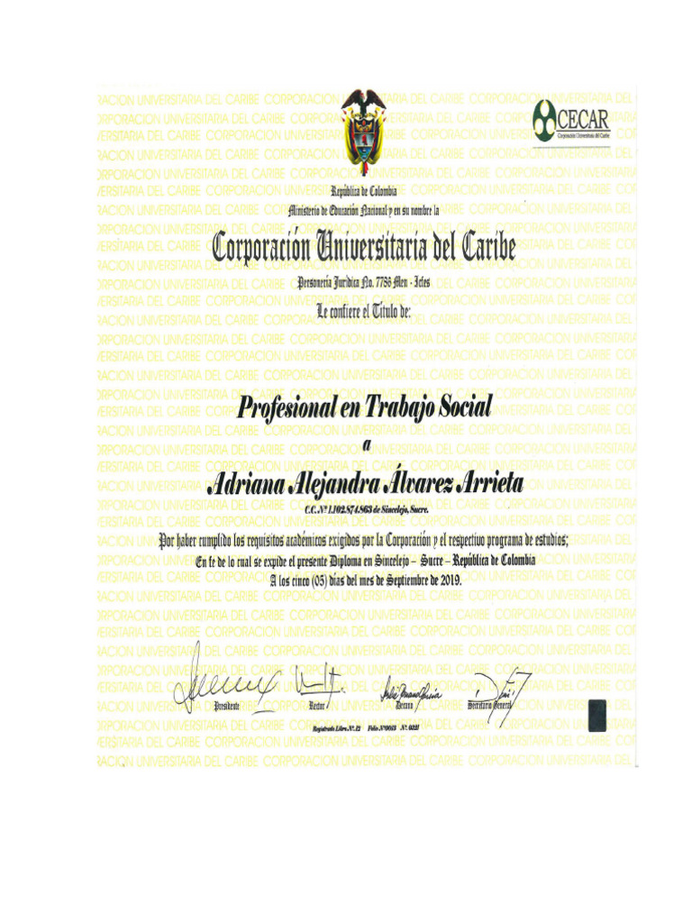DIPLOMA CECAR | PDF