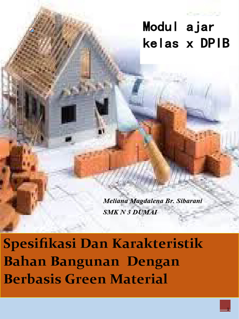 MODUL DASAR-DASAR DPIB - SPEK. BAHAN MATERIAL BERBASIS GREEN MATERIAL - ELEMEN 8 - HANA DWI-edit ...