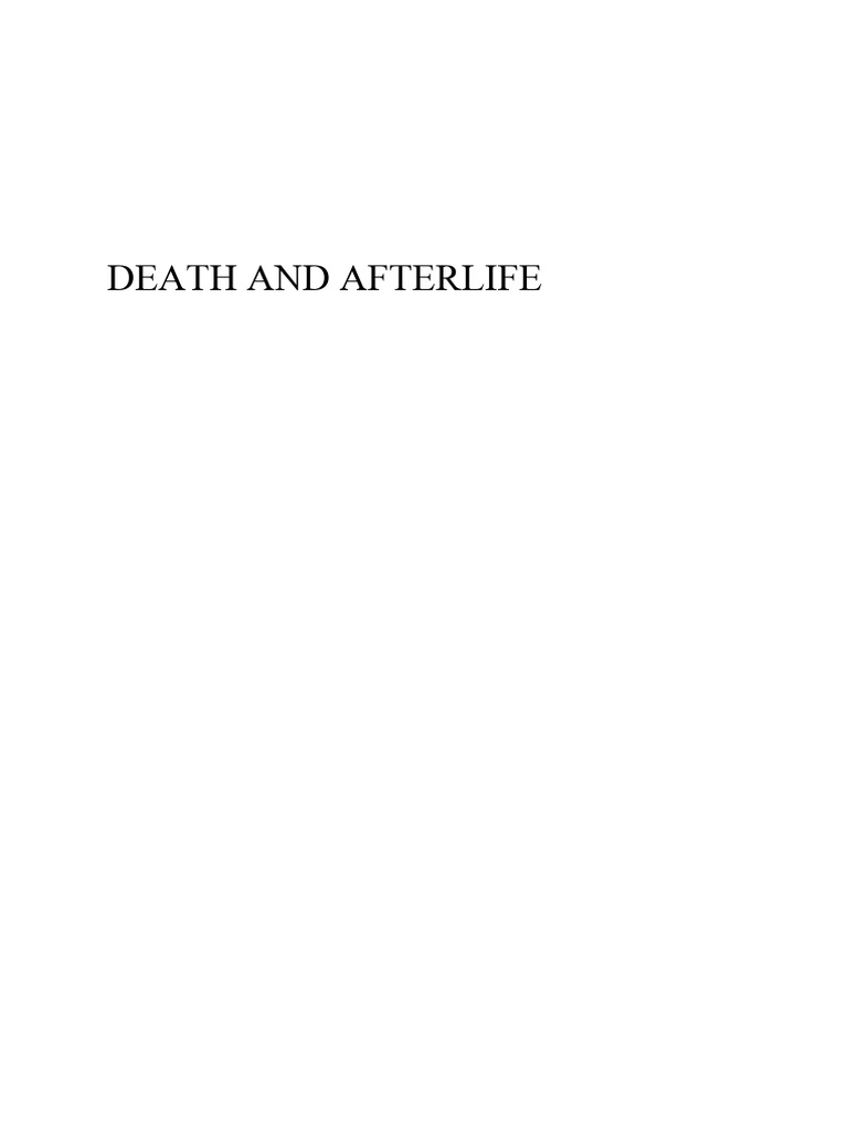 Death and Afterlife | PDF | Brahman | Soul