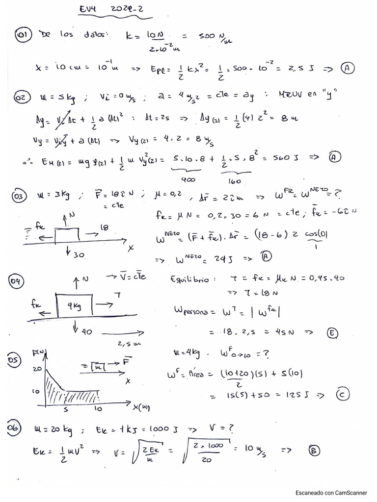 Solucionario EV4 2024-2 | PDF