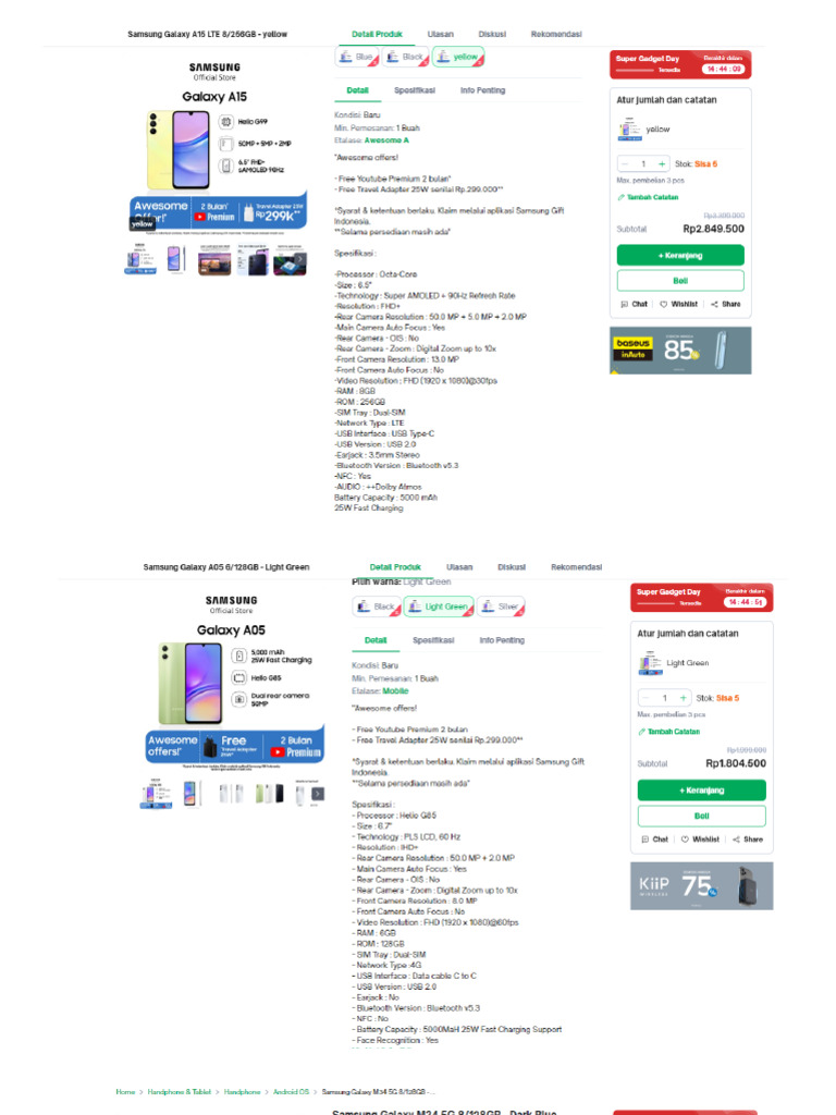 Rekomendasi HP Samsung | PDF