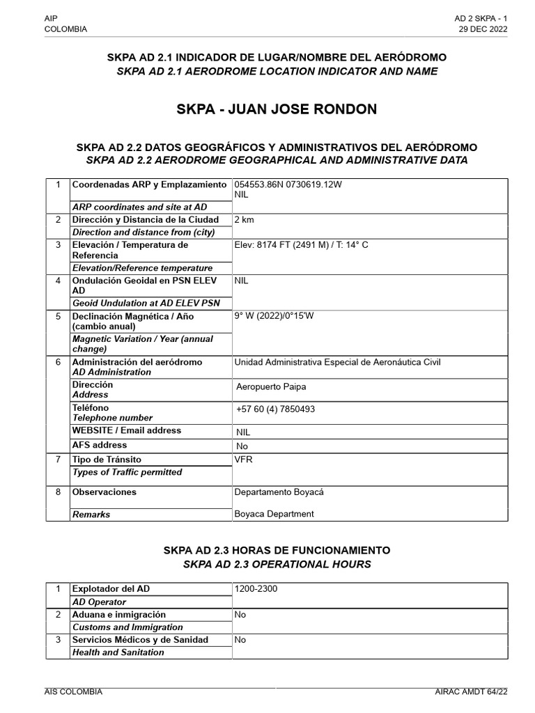 Skpa - Paipa - Juan Jose Rondon | PDF | Aviación | Navegación