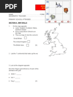 Year 7 Geography Progressive Test 2025 | PDF | Map | Cartography